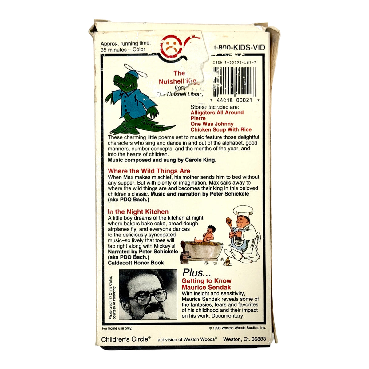 THE MAURICE SENDAK LIBRARY VHS TAPE – Mask Santa Fe